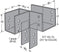 Simpson ECCLR464 4x6x4 End Column Cap Right Direction - Gray Paint ...
