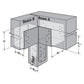 Simpson ECCLRQ666SDSHDG 6x6x6 End Column Cap L-Shaped Right, Quick-Ins ...