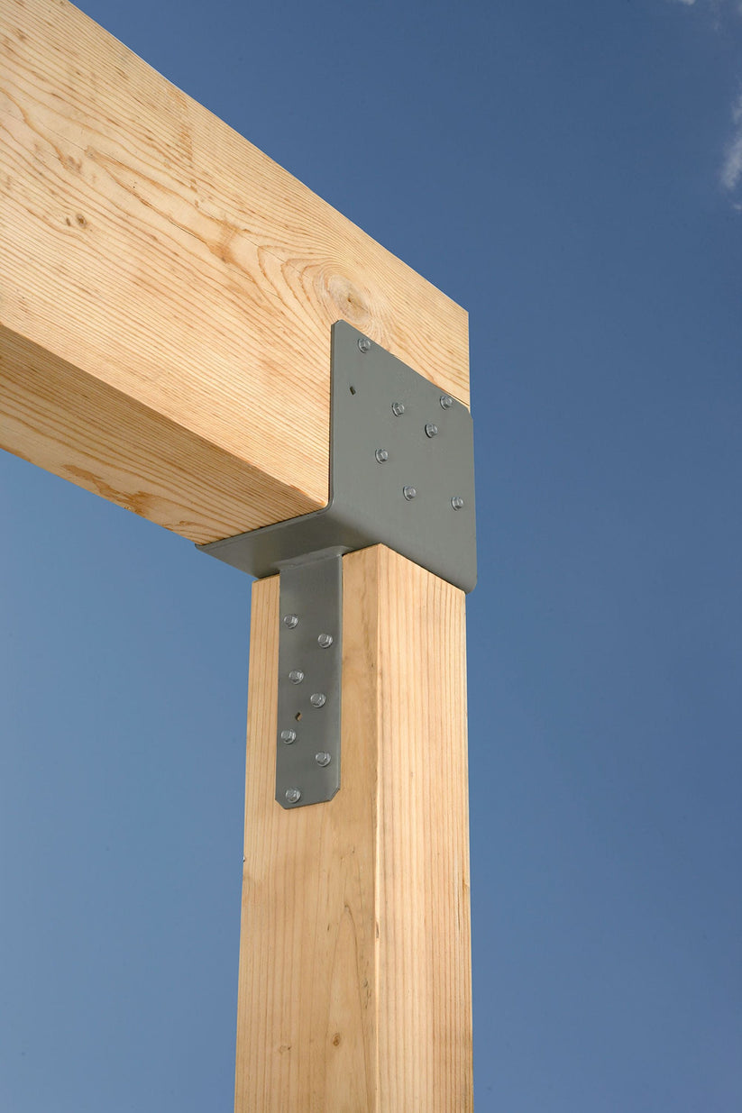 Simpson ECCQ66SDS2.5 End Column Cap w/SDS Screws - Gray Paint ...