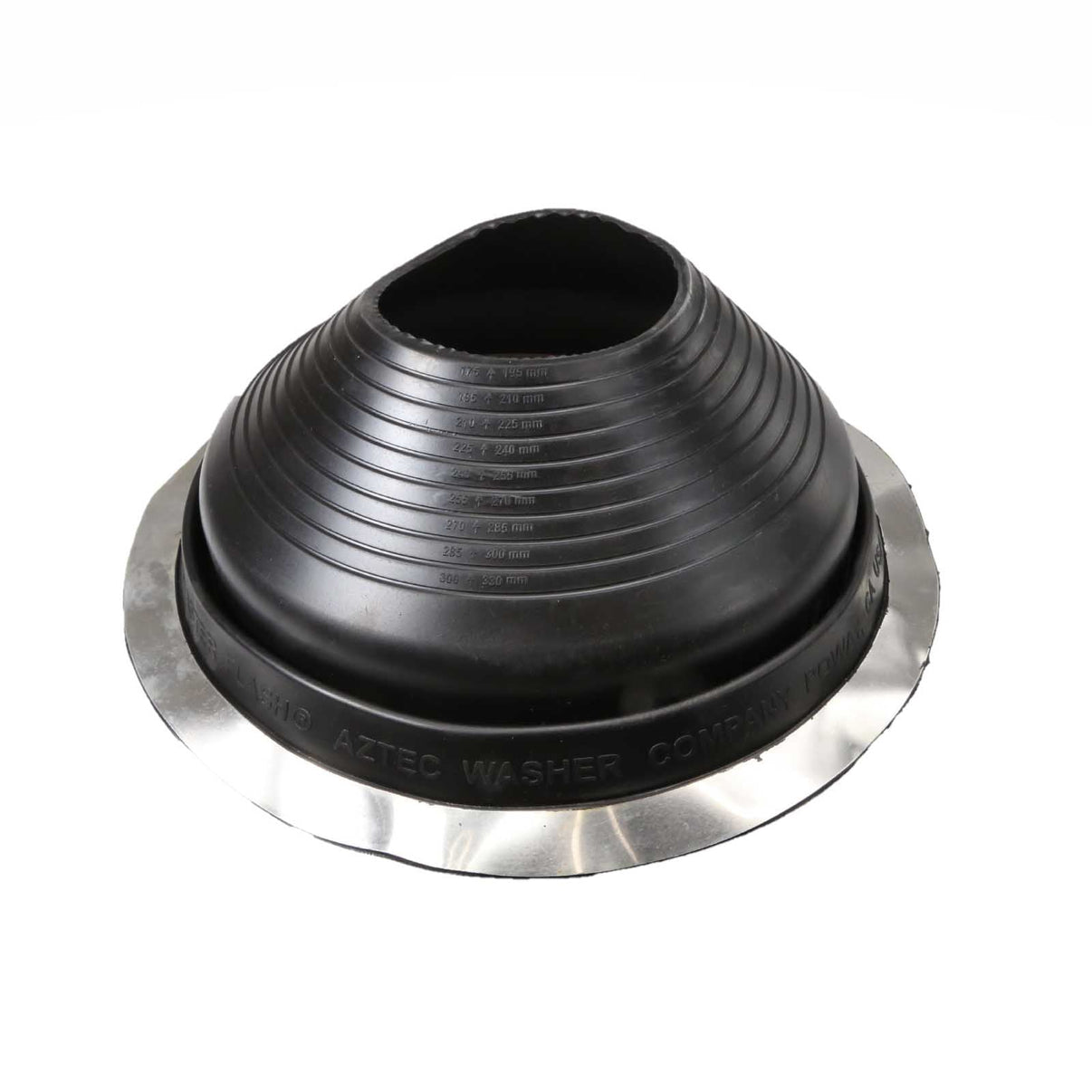 #8 Roofjack Round EPDM Pipe Flashing Boot, Black – Fasteners Plus