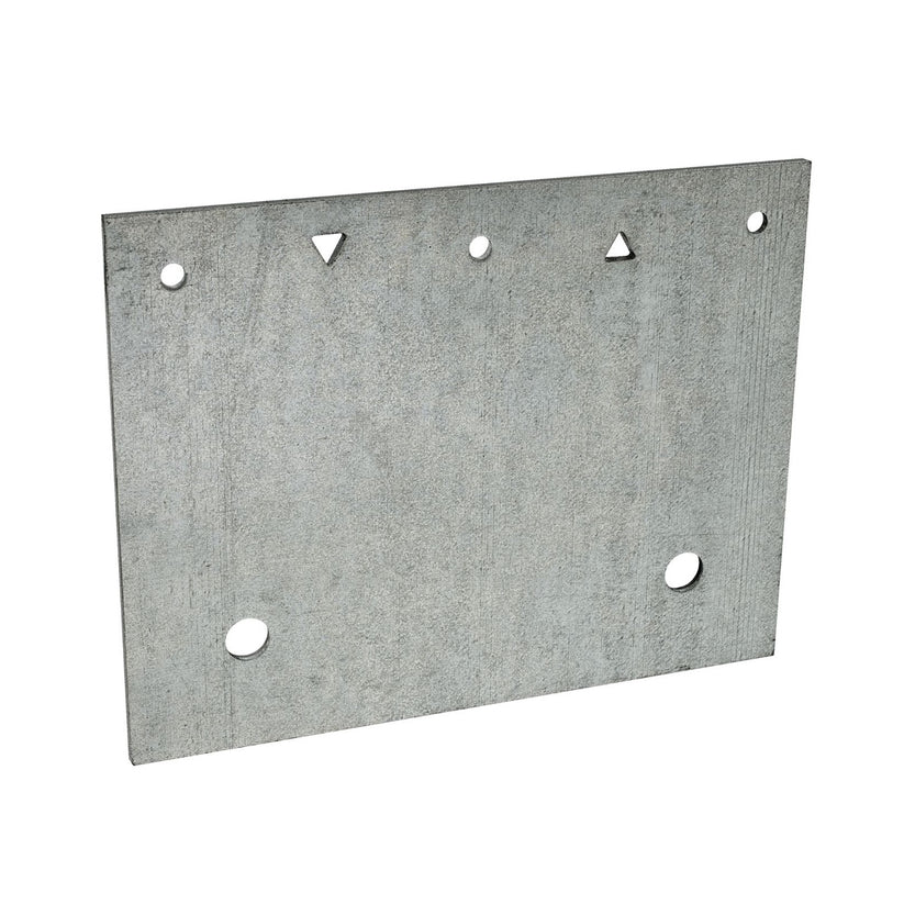 Simpson FRFP 7" X 9" Flat Retrofit Foundation Plate - G90 Galvanized ...