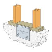 Simpson FRFP 7" X 9" Flat Retrofit Foundation Plate - G90 Galvanized ...