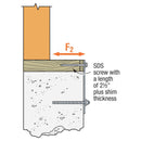 Simpson FRFP 7" X 9" Flat Retrofit Foundation Plate - G90 Galvanized ...