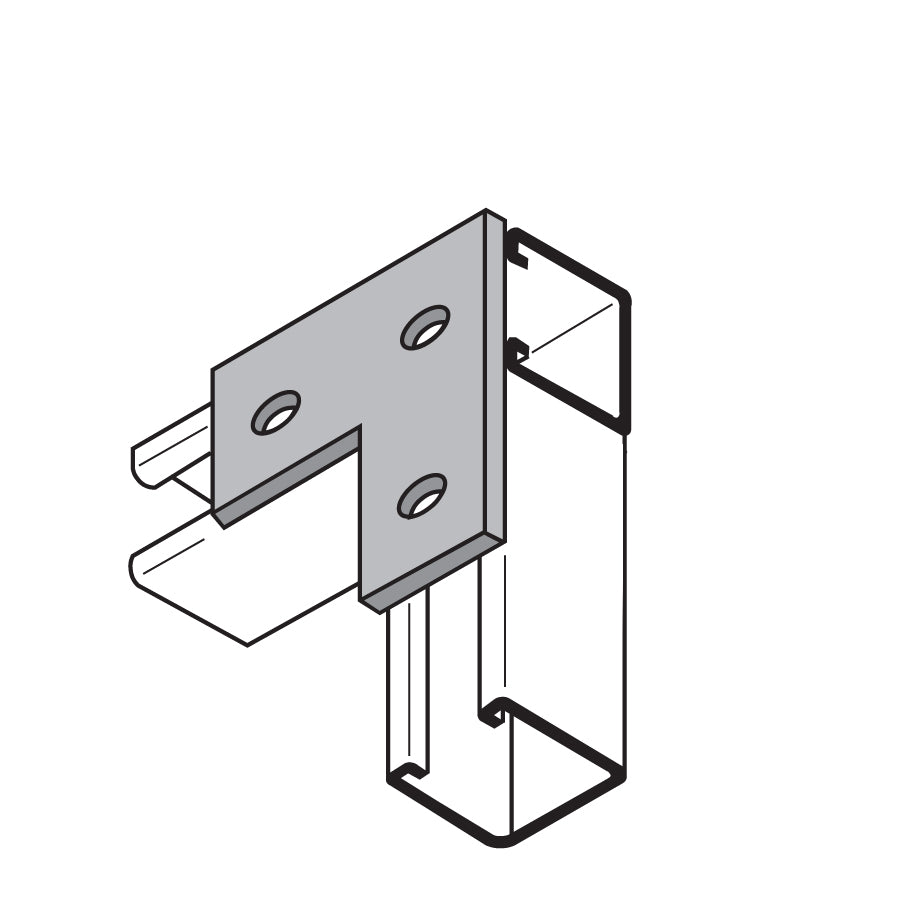 3-Hole Corner Plate Flat L - 304 Stainless Steel – Fasteners Plus