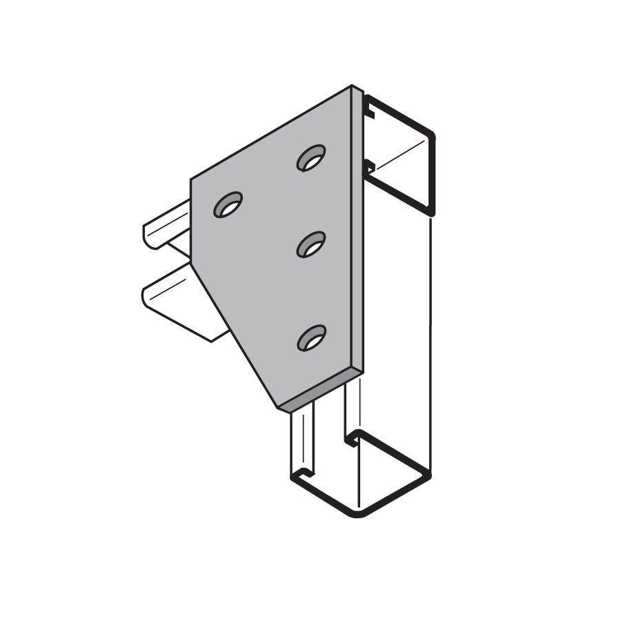 4-Hole Corner Gusset - Electro-Galvanized – Fasteners Plus