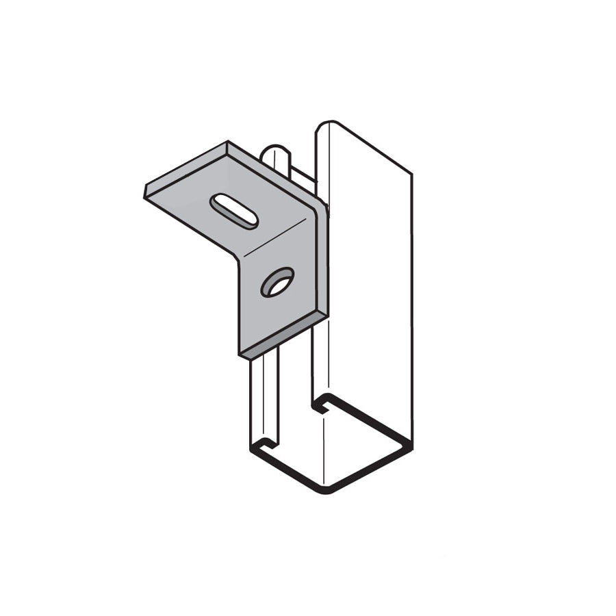 Hole-Slot Angle 2" x 2-5/8"- Electro-Galvanized – Fasteners Plus
