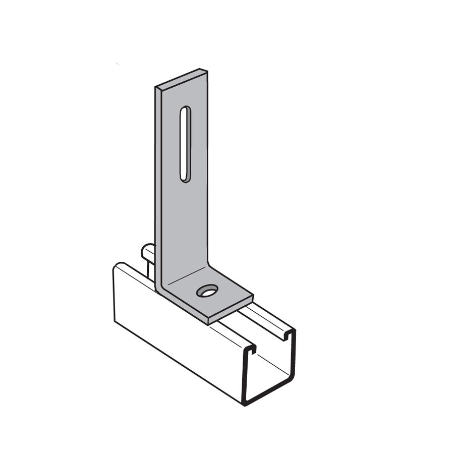 Hole-Long Slot Angle 4-7/8" x 1-7/8"- Electro-Galvanized – Fasteners Plus