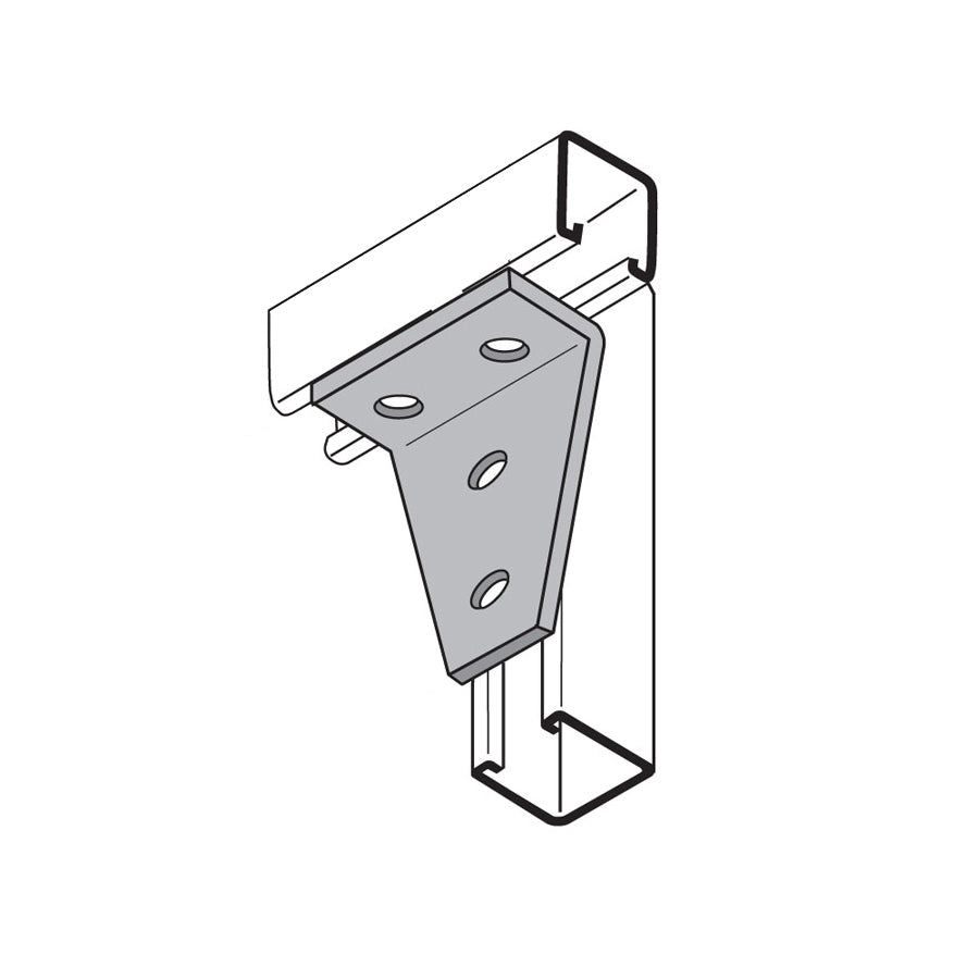 4-Hole Angle Splice - Electro-Galvanized – Fasteners Plus