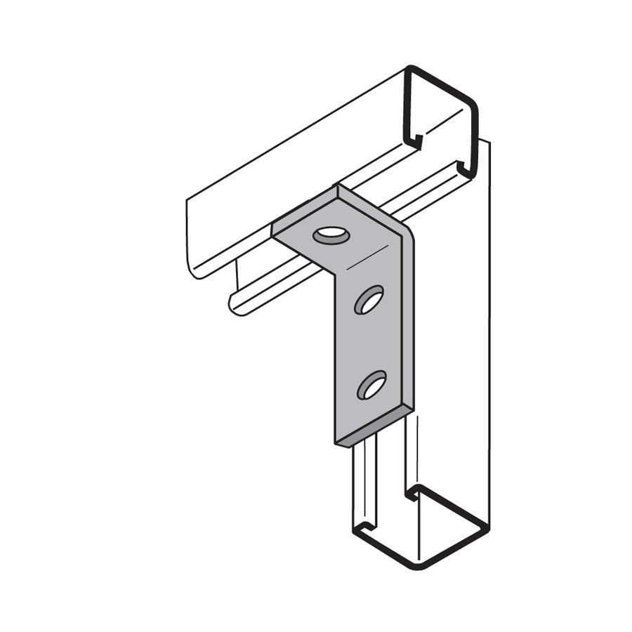 3-Hole Strut Angle - Electro-Galvanized – Fasteners Plus