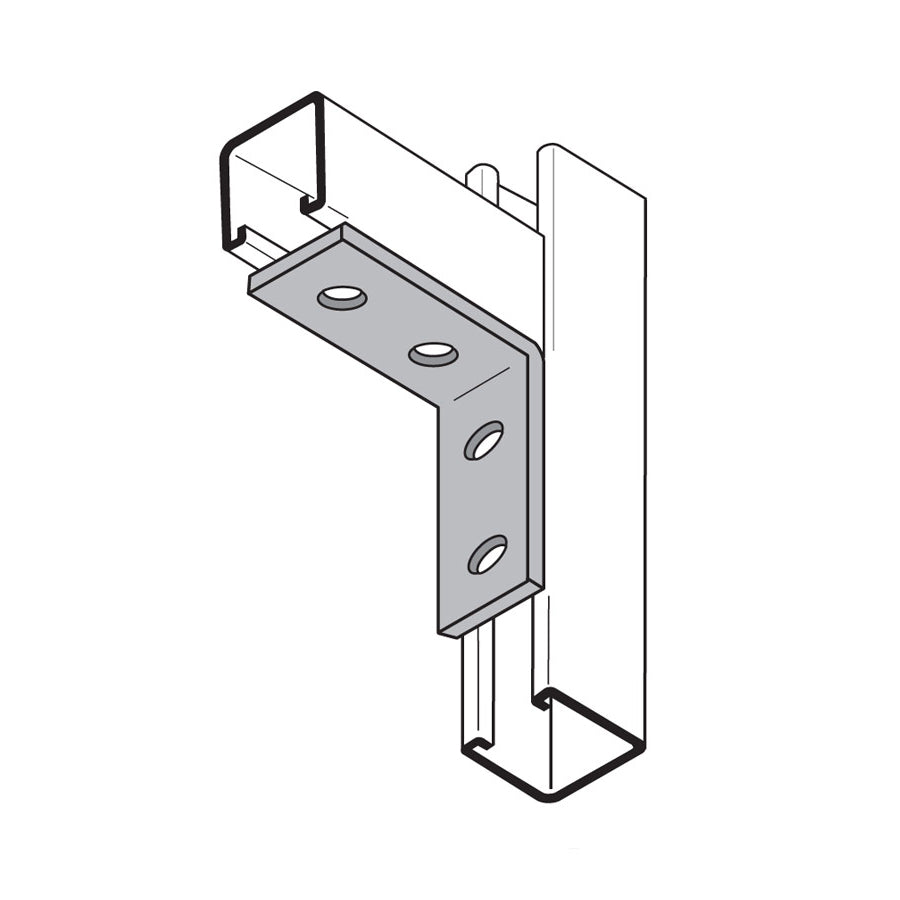 4-Hole 90 Degree Angle - Electro-Galvanized – Fasteners Plus