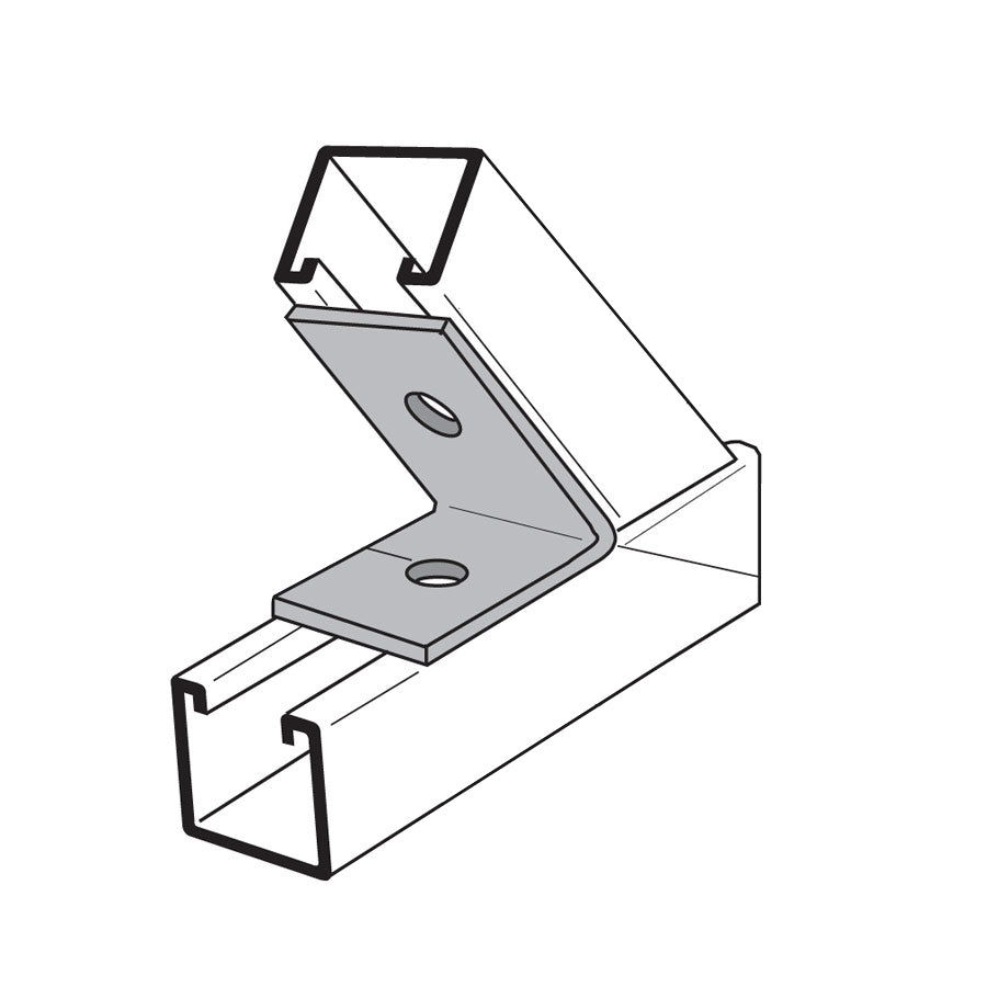 2-Hole 45 Degree Angle - Electro-Galvanized – Fasteners Plus