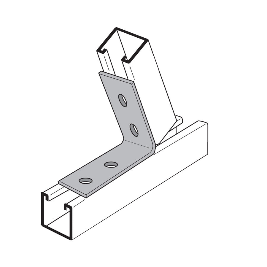 4-Hole 45 Degree Closed Angle - Electro-Galvanized – Fasteners Plus