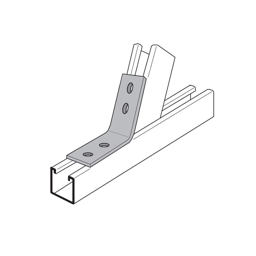 4-Hole 45 Degree Open Angle - Electro-Galvanized – Fasteners Plus