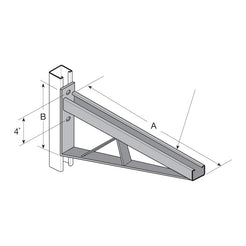 24" Channel Bracket - Electro-Galvanized – Fasteners Plus