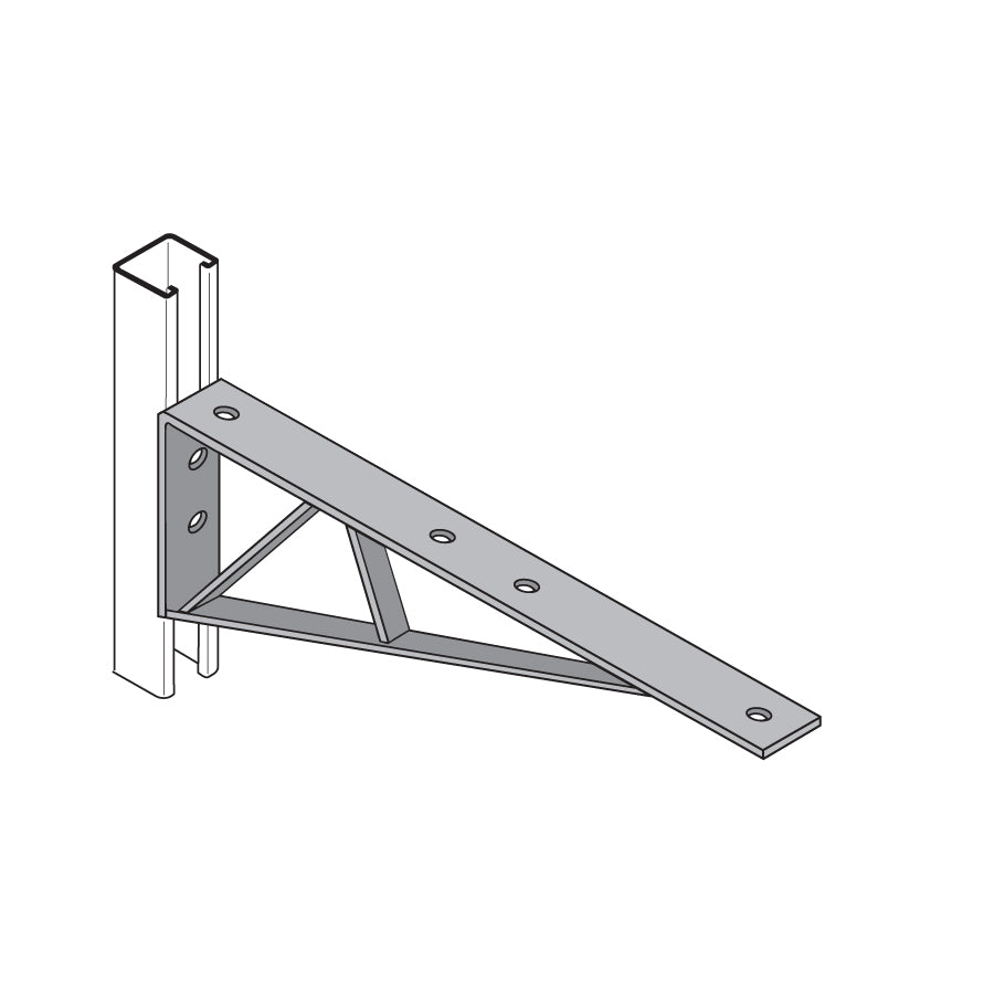 10-1/2" Flat Top Channel Bracket - 316 Stainless Steel – Fasteners Plus
