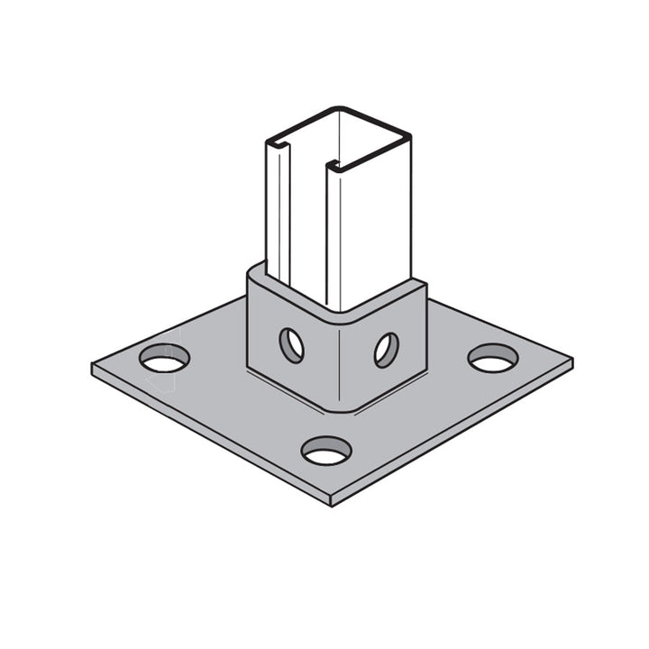 Channel Post Base - Strut Channel Framing – Fasteners Plus