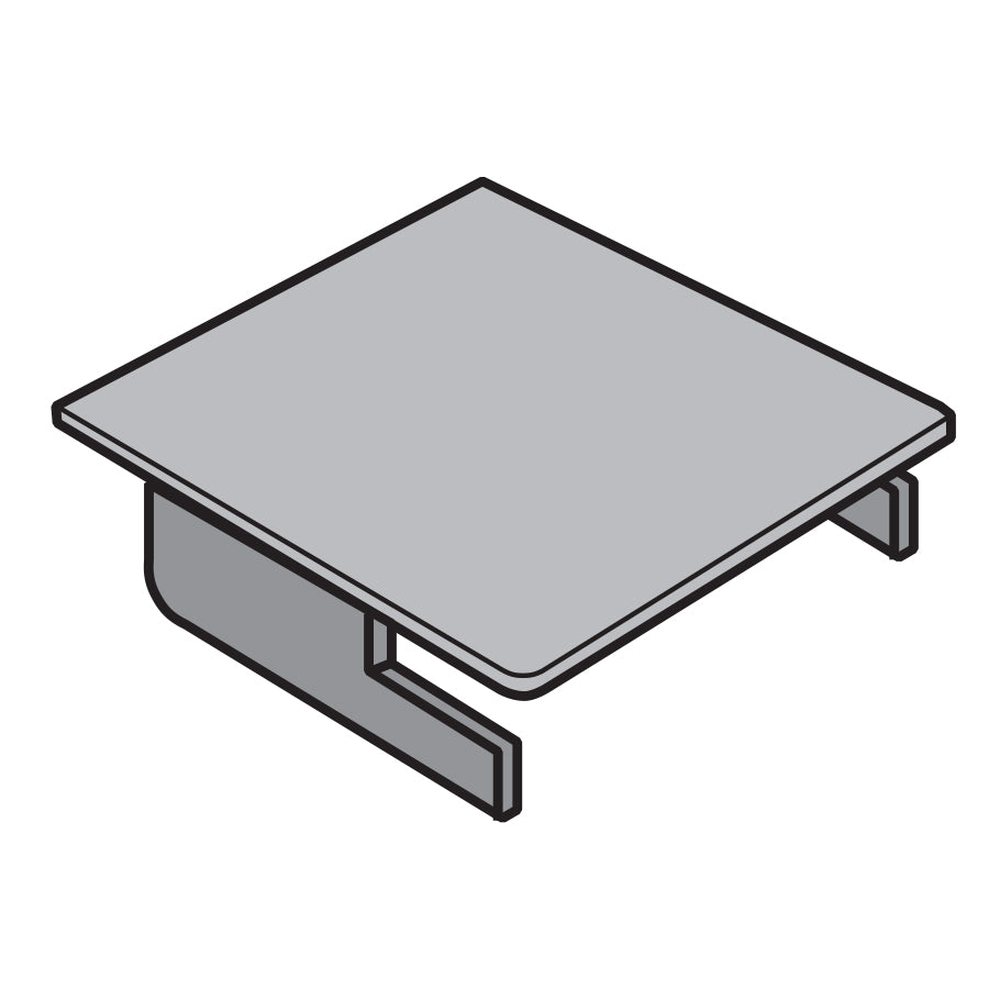 Wireway End Cap for 1-5/8" x 1-5/8" Channel - Electro-Galvanized ...