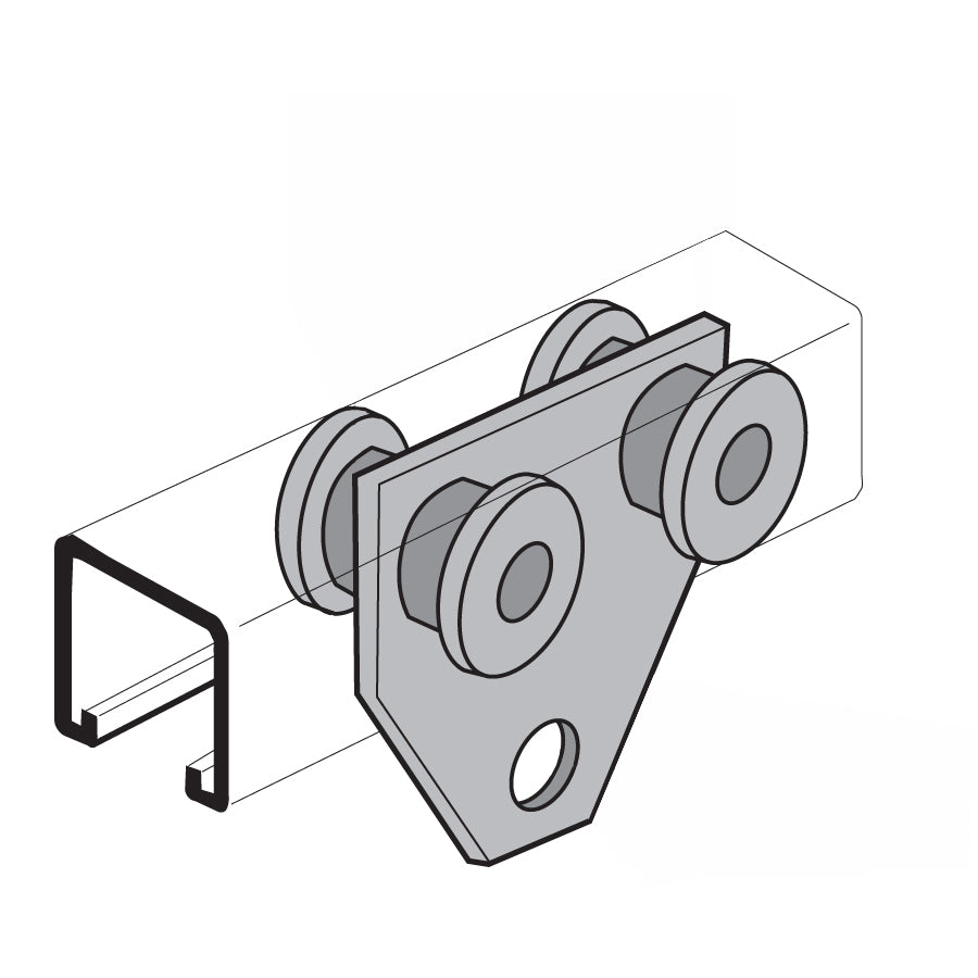 4-Wheel Trolley - Electro-Galvanized – Fasteners Plus