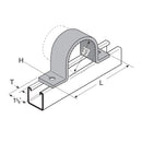 3" Pipe Strap For Strut Channel - Electro-Galvanized – Fasteners Plus