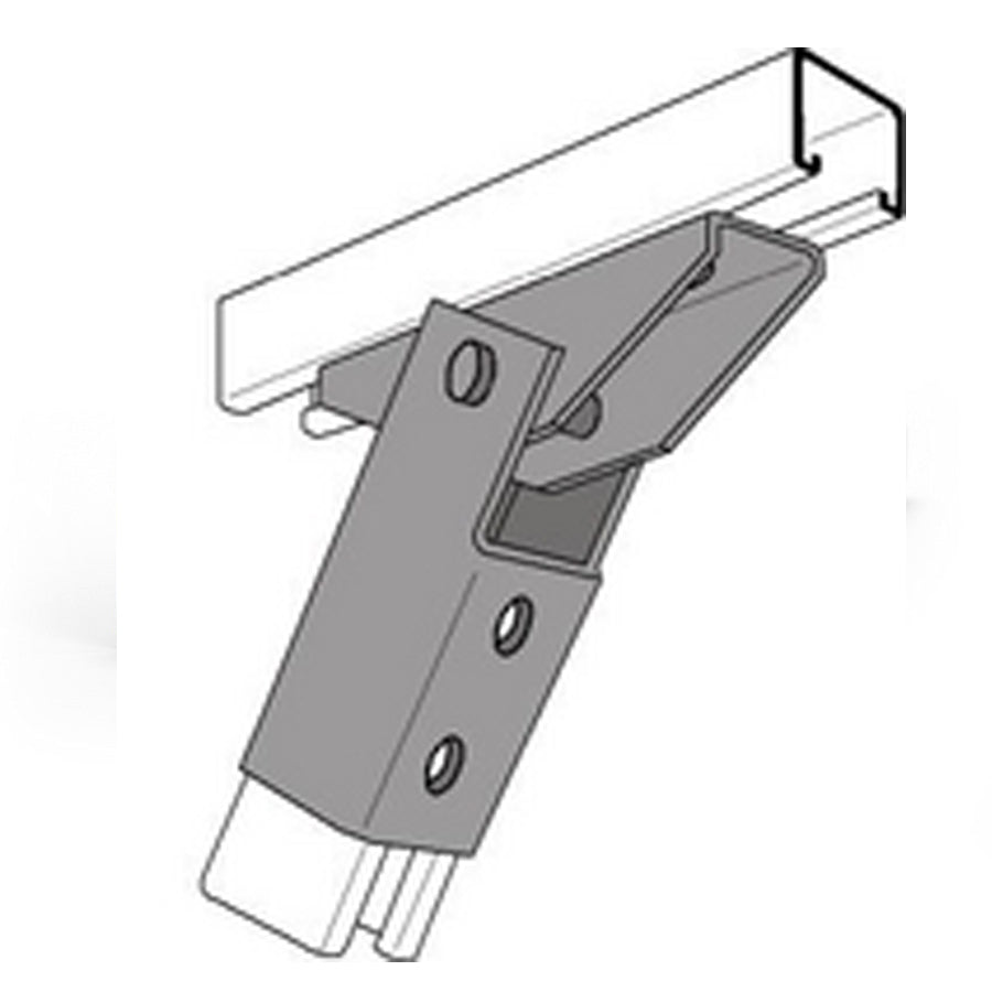 Single Adjustable Angle Channel Brace -Electro-Galvanized – Fasteners Plus