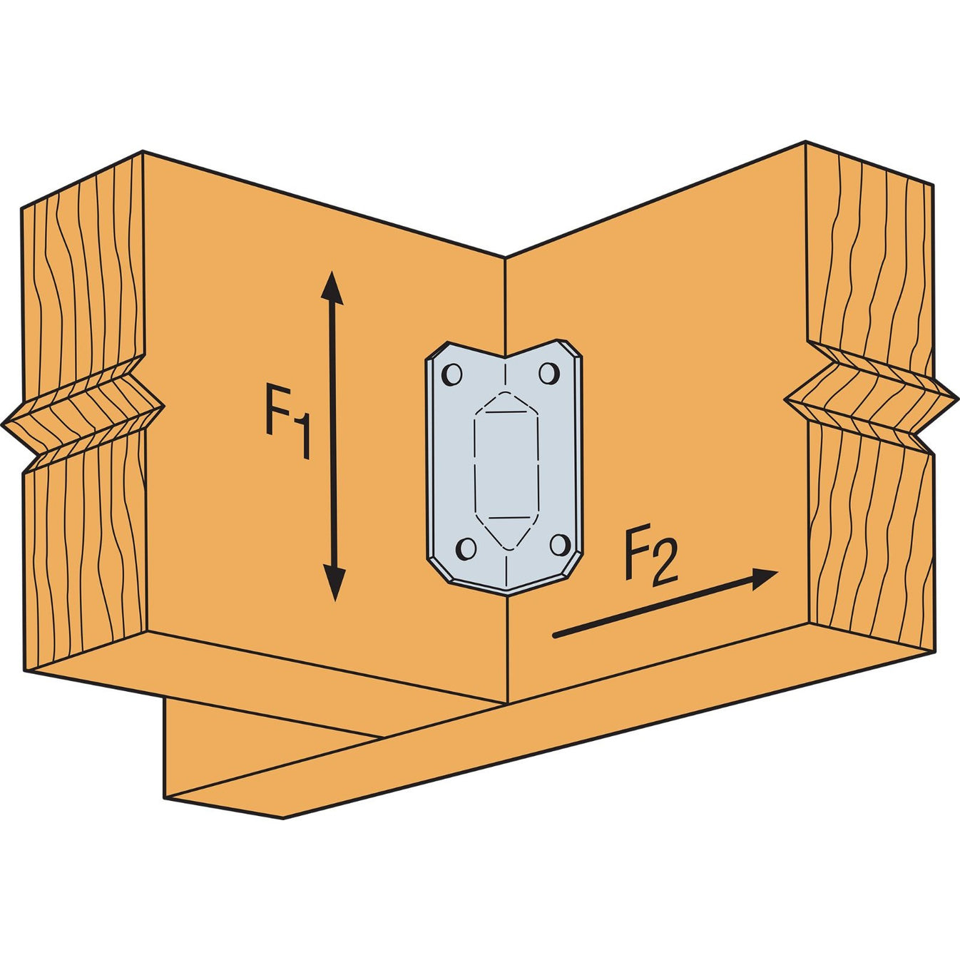Simpson GA1 2-3/4" Gusset Angle, Pkg 1 – Fasteners Plus