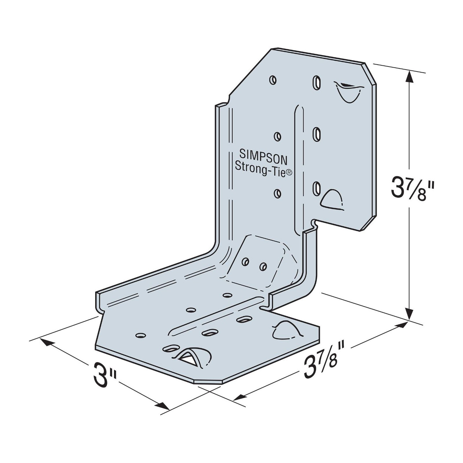 Simpson GBC Gable Brace Connector, Pkg 1 – Fasteners Plus