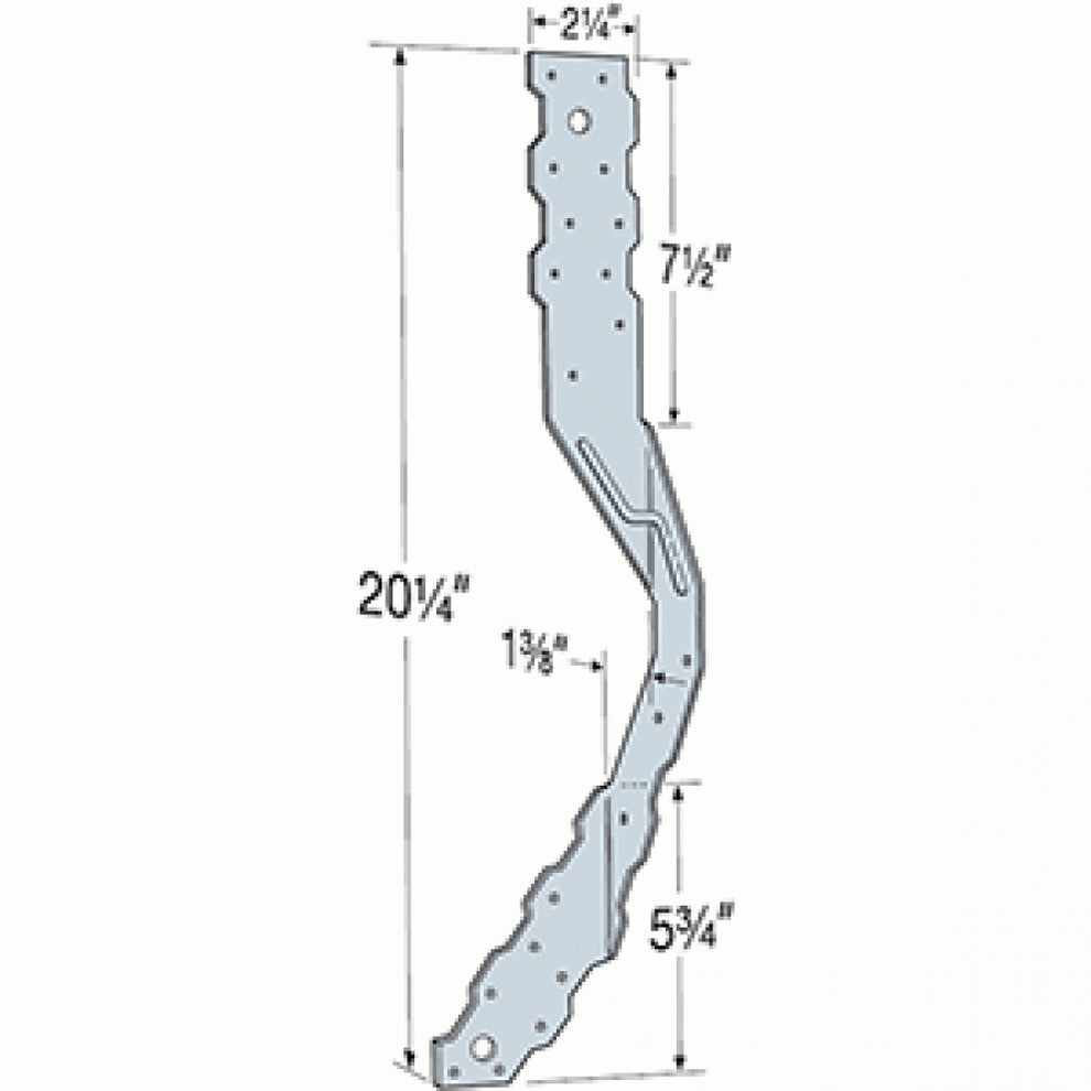 Simpson H7Z Hurricane Tie - Zmax Finish – Fasteners Plus