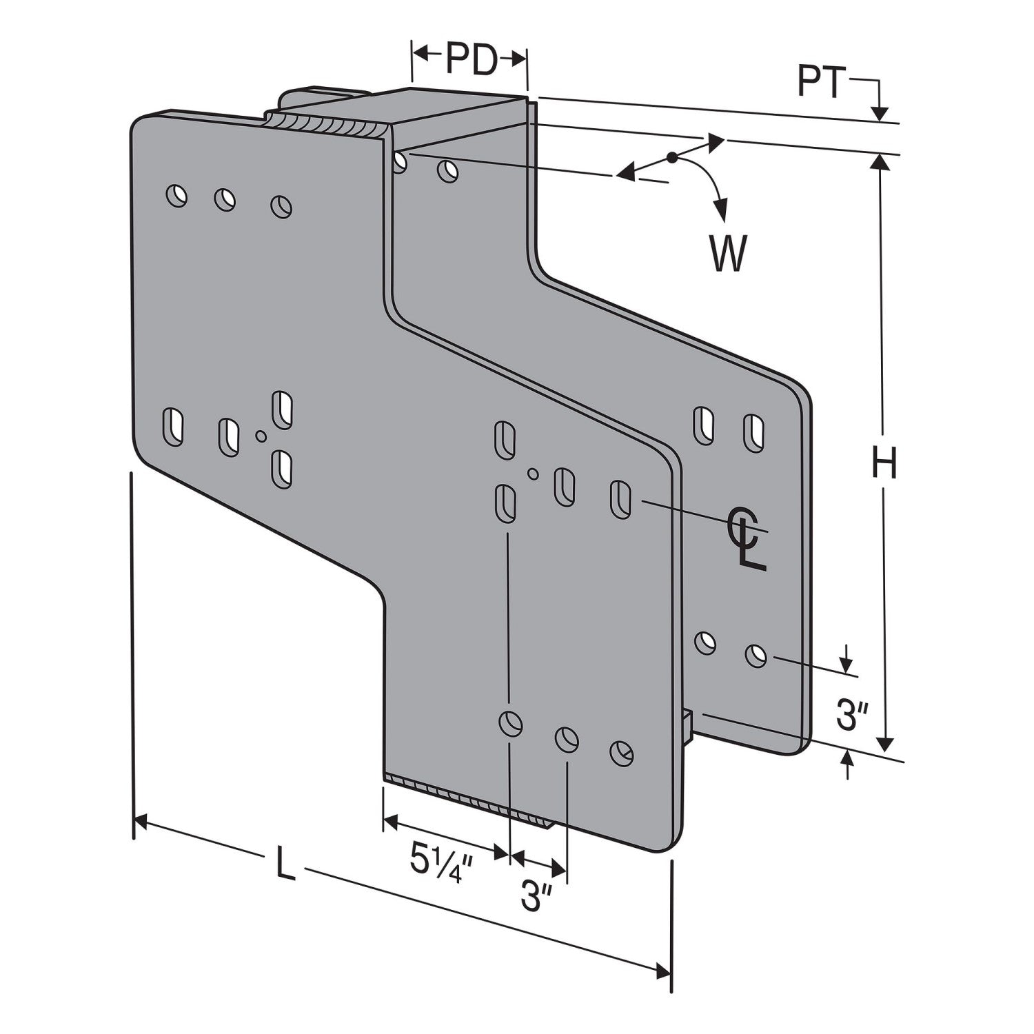 Simpson HC4C3TA9-5 Hinge Connector – Fasteners Plus