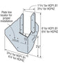 Simpson HCP1.81 Hip Corner Plate - Galvanized – Fasteners Plus
