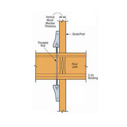 Simpson Strong-Tie HDU2-SDS2.5HDG 8-11/16" Predeflected Holdown with S ...
