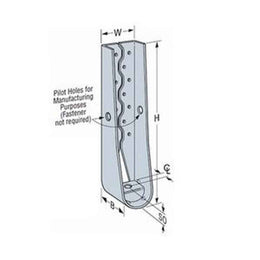Simpson HDU4-SDS2.5 10-15/16" Predeflected Holdown w/Screws – Fasteners ...