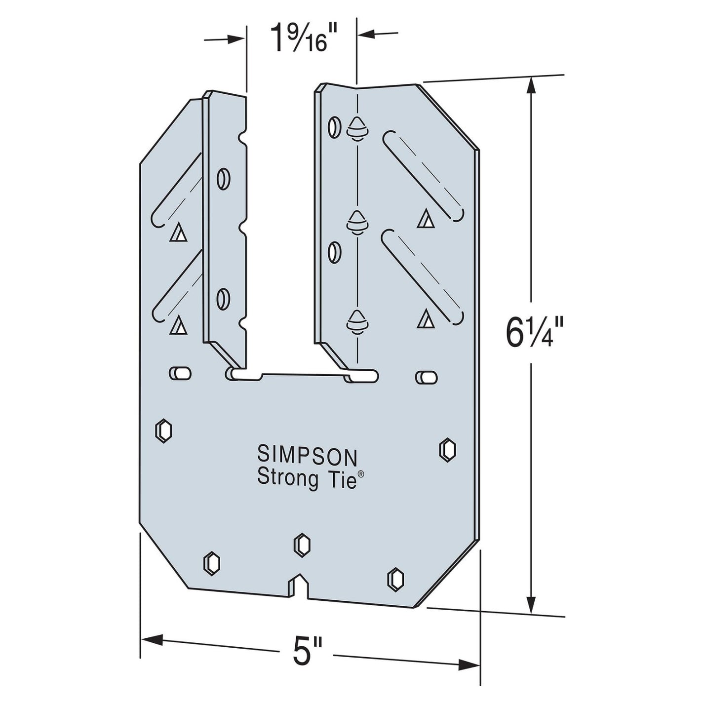 Simpson HM9 Hurricane Tie, Pkg 20 - G90 Galvanized – Fasteners Plus