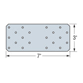 Simpson HTP37Z 3" x 7" Heavy Tie Plate - Zmax Finish – Fasteners Plus