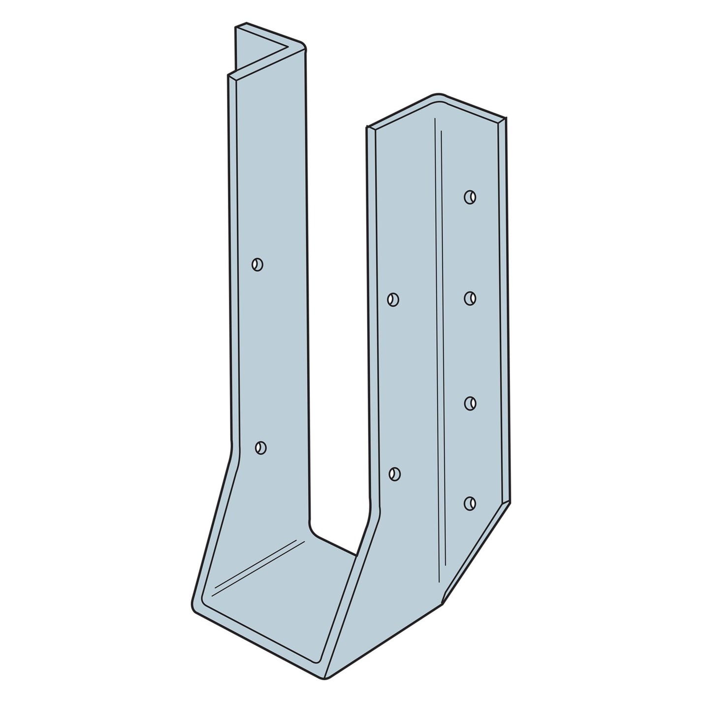 Simpson HU2.1/11 Face Mount 2-1/8" x 11" I-Joist Hanger - G90 Galvaniz ...