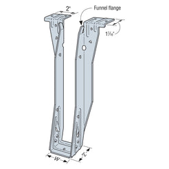 Simpson ITS1.56/11.88 I-Joist Top-Flange Hanger with Snap-In Bottom Fl ...