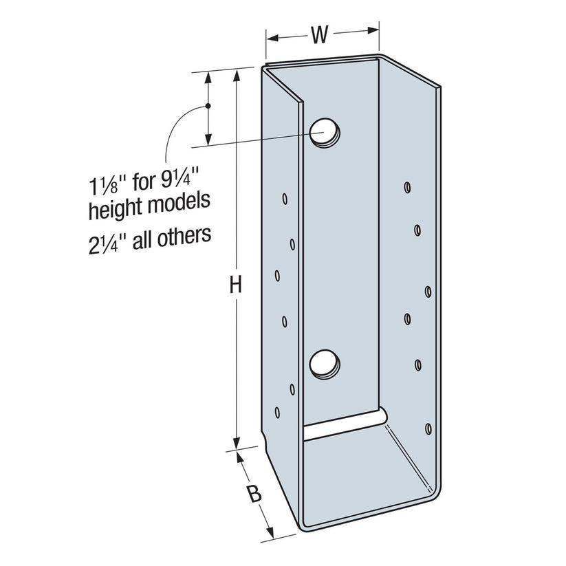 Simpson MBHU3.56/18SSKT Masonry Beam Hanger W/Screws - Stainless Steel ...
