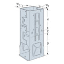 Simpson MPB66Z 6x6 Moment Post Base - Zmax Finish – Fasteners Plus