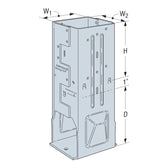 Simpson MPB66Z 6x6 Moment Post Base - Zmax Finish – Fasteners Plus
