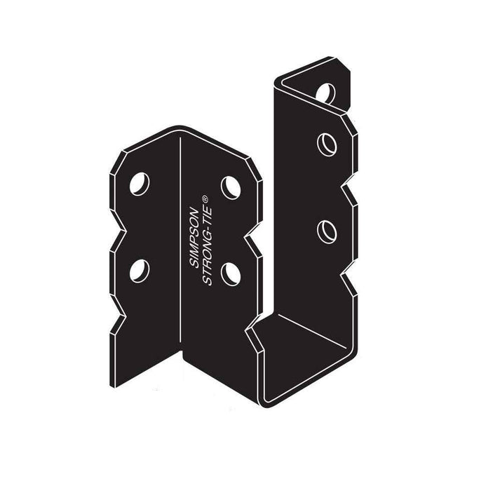 Simpson OU68 6x8 Ornamental Joist Hanger - Black Powder Coated, Made t ...
