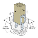 Simpson PB44Z 4x4 Post Base - ZMAX Finish – Fasteners Plus