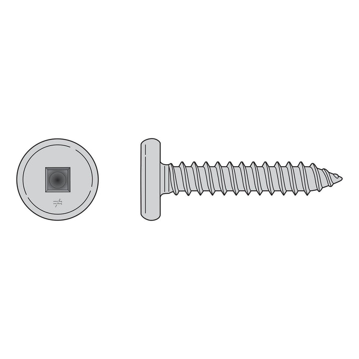 #10 x 1" Pancake-Head Screw - 410 Stainless Steel, Pkg 100 – Fasteners Plus