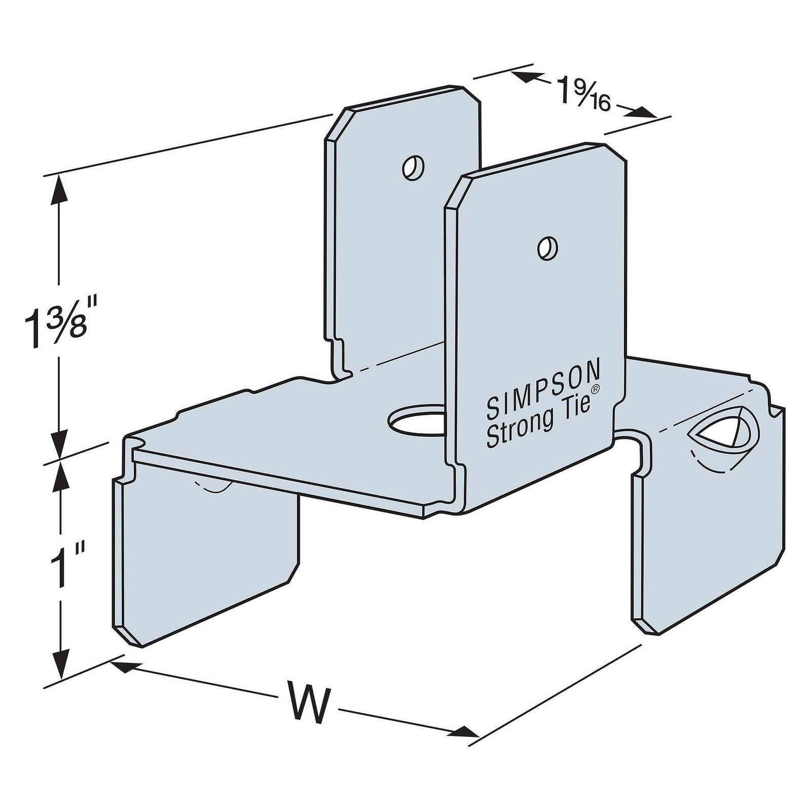 Simpson RC1.56 Ripper Clip - G90 Galvanized – Fasteners Plus