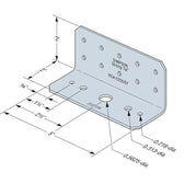 Simpson RCA-C225/97-R55 Rigid Connector Angle For Concrete, Pkg 55 ...