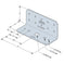 Simpson RCA-C225/97-R55 Rigid Connector Angle For Concrete, Pkg 55 ...
