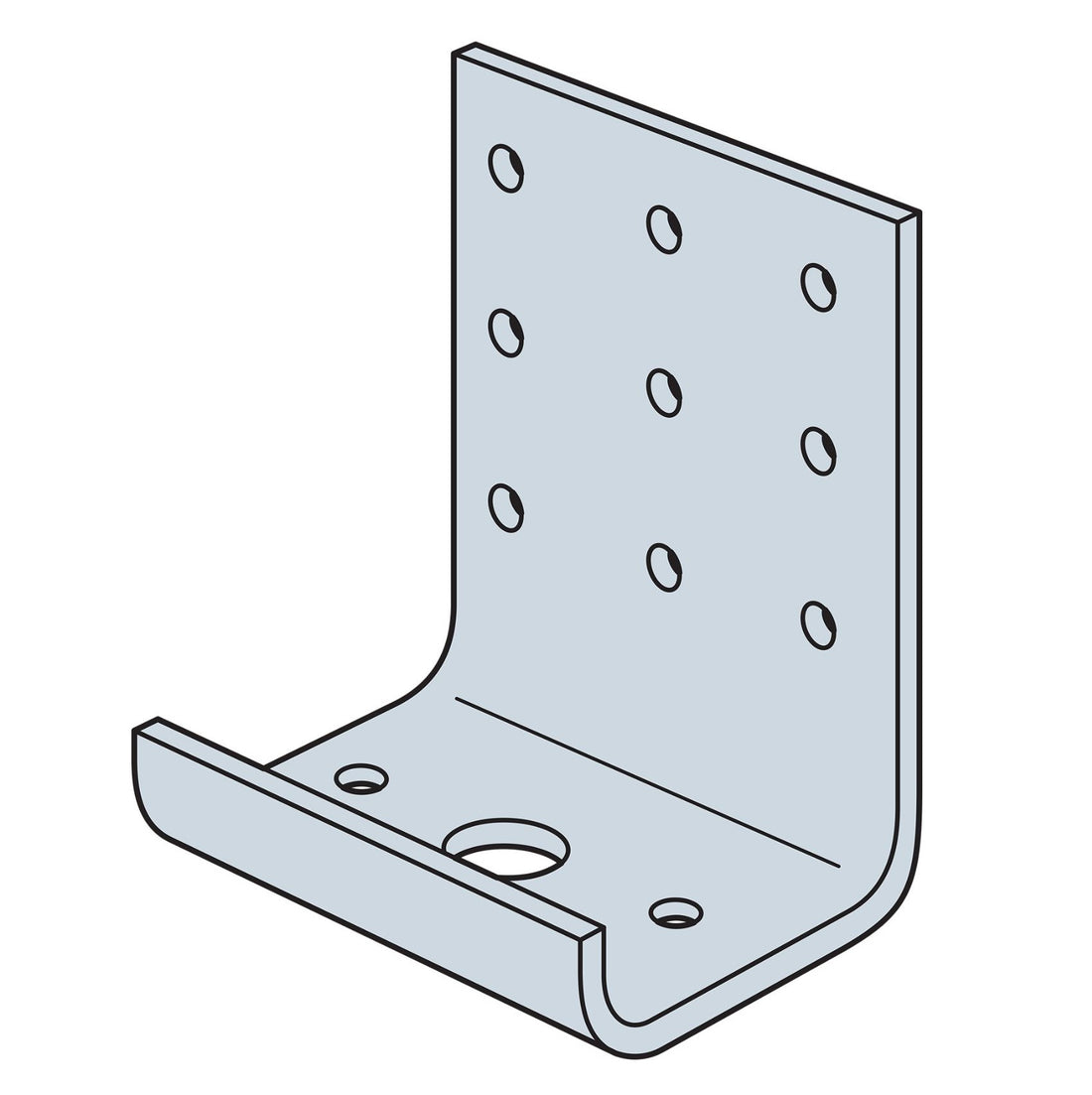 Simpson RCKW3-R10 Rigid Kneewall Connector, Pkg 10 – Fasteners Plus