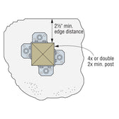 Simpson RPBZ Retrofit Post Base - Zmax Finish – Fasteners Plus