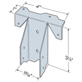 Simpson RR Ridge Rafter Connector, 18 Gauge - G90 Galvanized ...