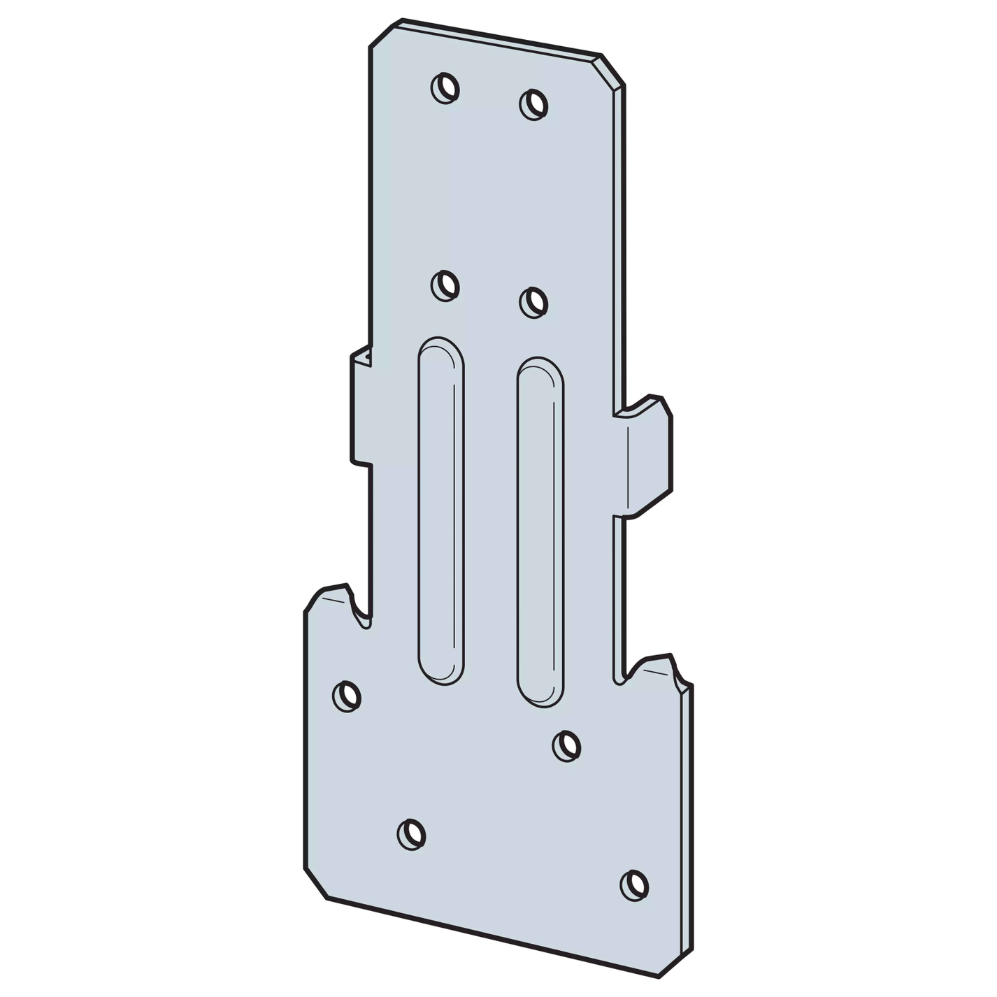 Simpson RSP4B Reversible Stud-Plate Tie - G90 Galvanized – Fasteners Plus