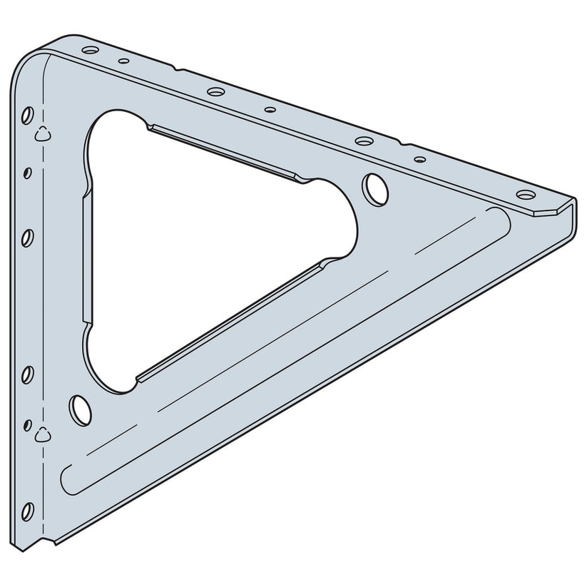Simpson SBV Shelf Bracket Vertical, 16 Gauge - G90 Galvanized ...