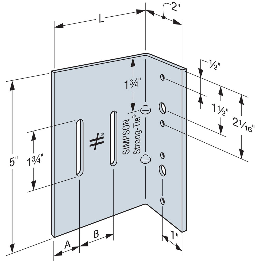 Simpson SC32-5/97-KT25 Bypass Framing Slide-Clip Connector, Pkg 25 ...